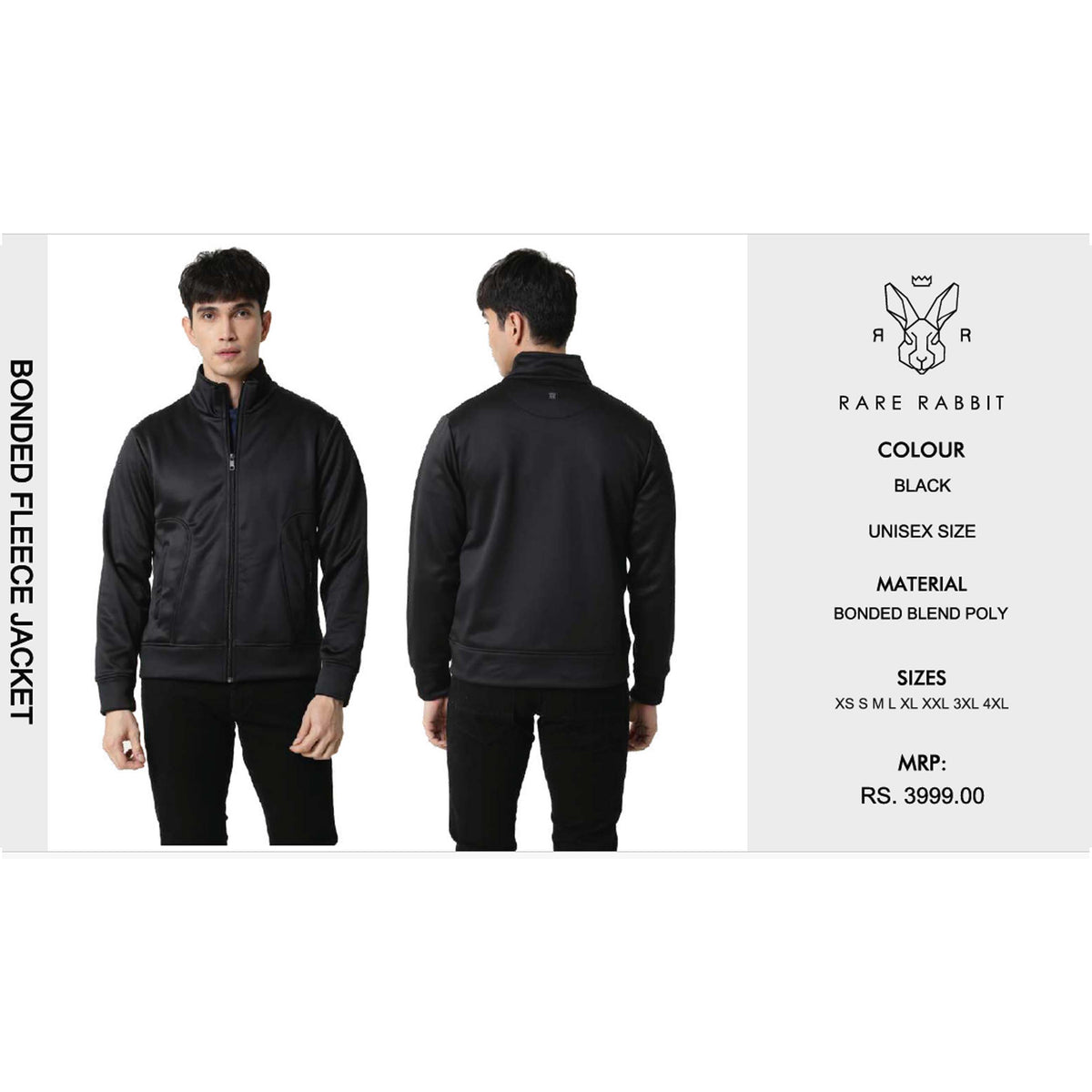 Rare Rabbit Bonded Fleece Jacket — Mudramart Corporate Giftings