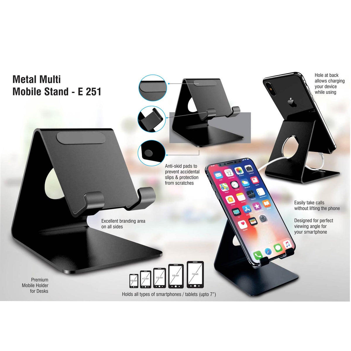 Metal universal mobile stand - E 251