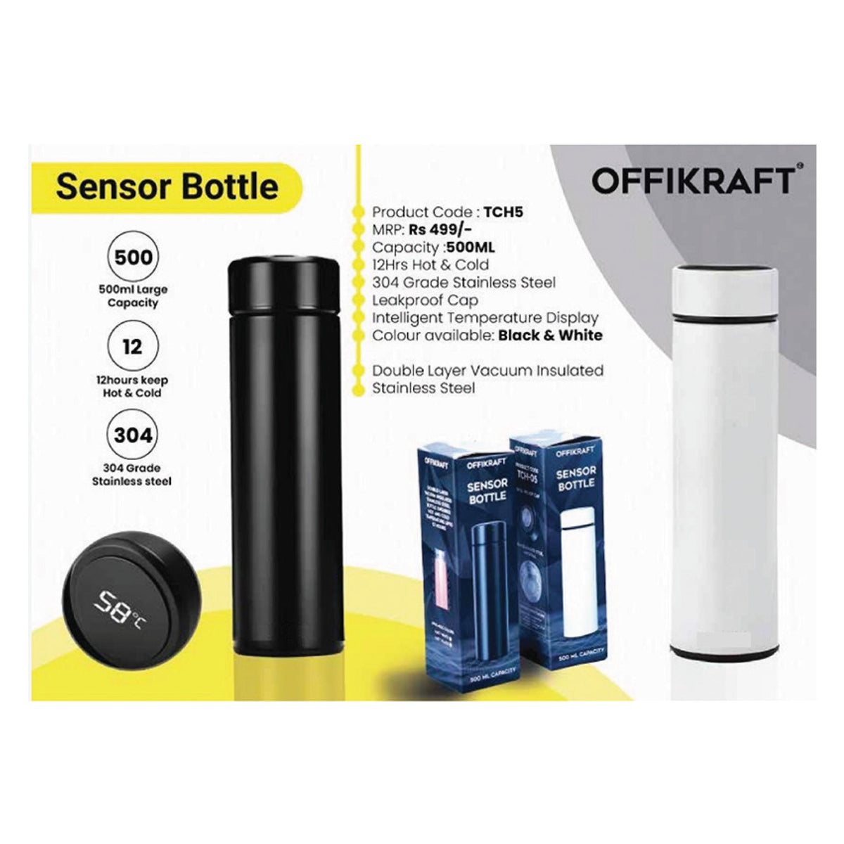 OFFIKRAFT - SENSOR BOTTLE - TCH 5 — Mudramart Corporate Giftings