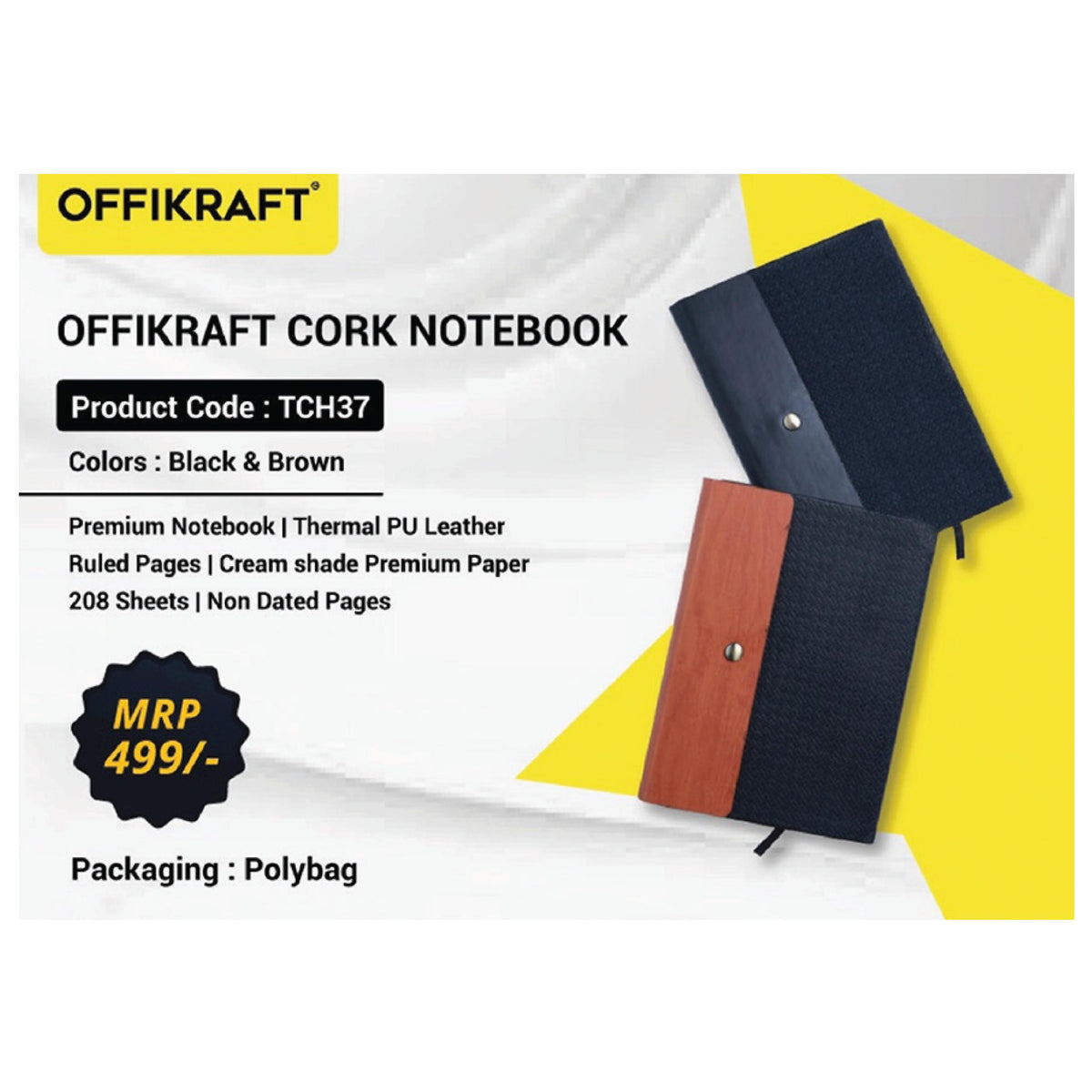 OFFIKRAFT - CORK NOTEBOOK - TCH 37