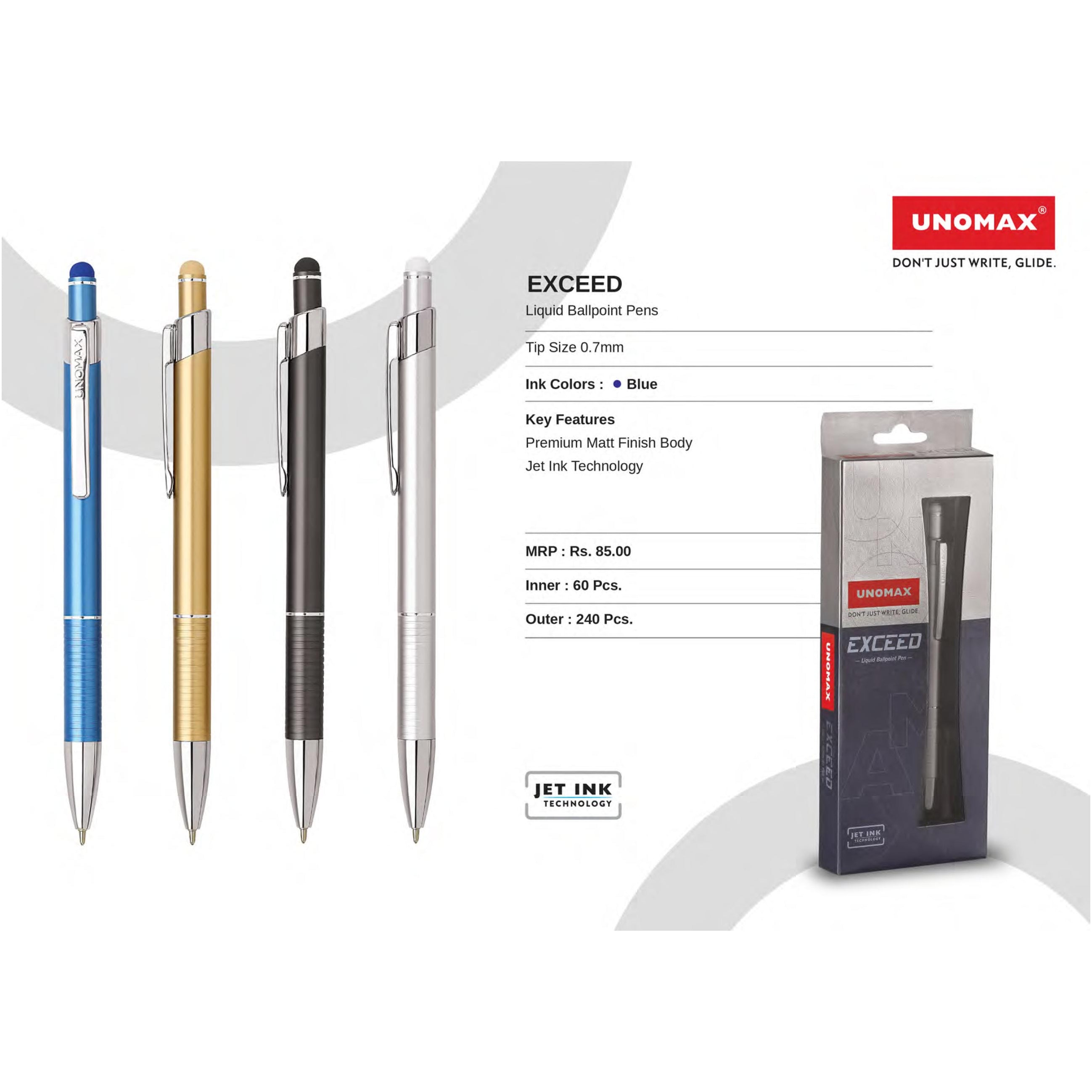 Unomax Exceed Liquid Ball Pens