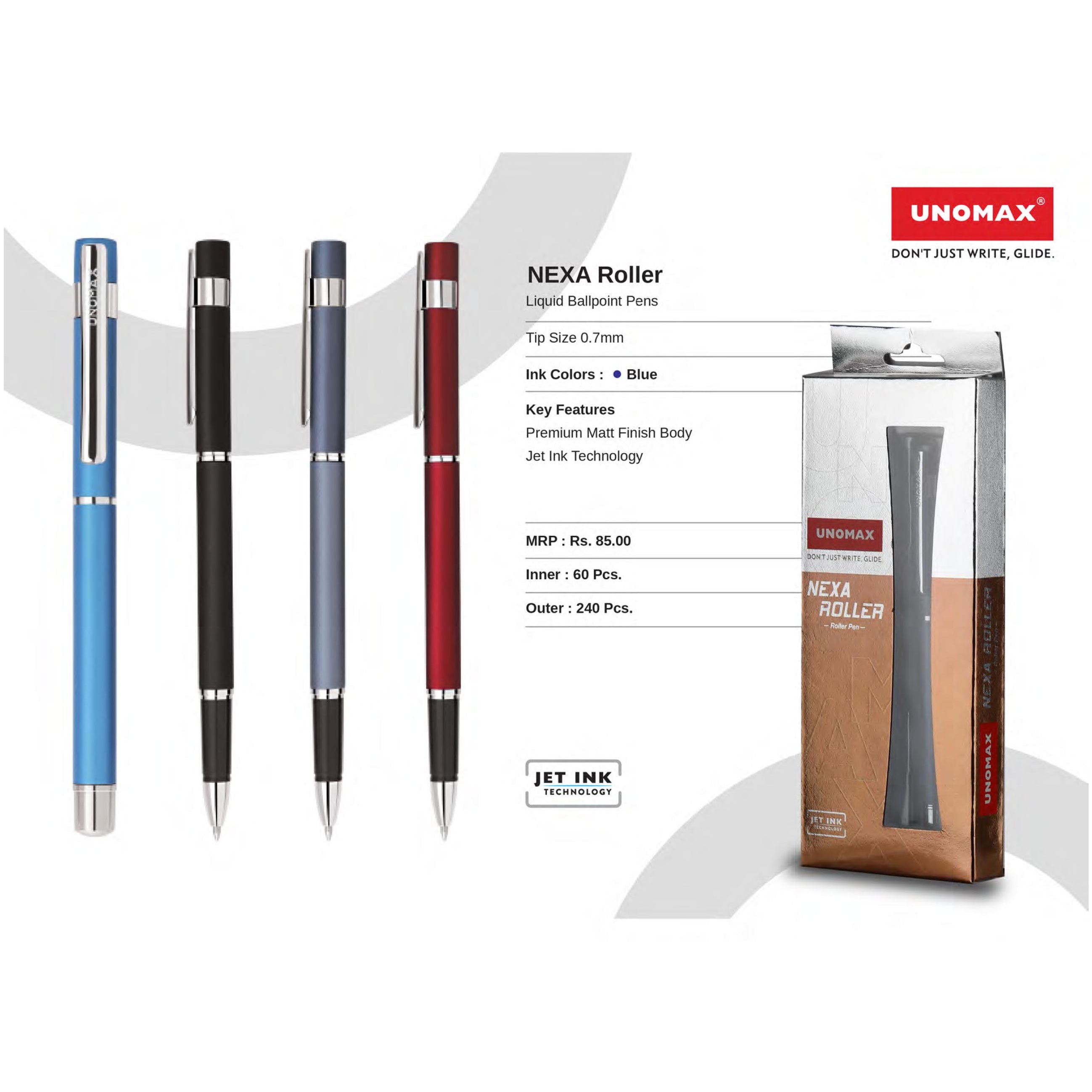 Unomax Nexa Roller Liquid Ball Pens