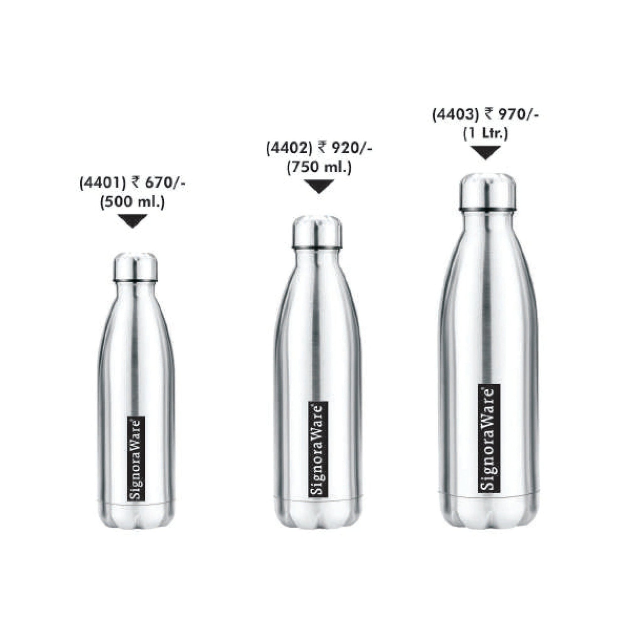 Signora Ware Aqualene Vaccum Steel Cola Bottle